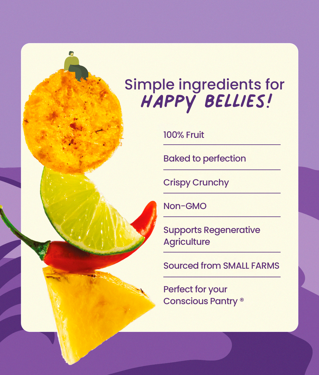 Crispy Crunchy Pineapple Chili Lime Chips Snack Pack – Bundle (4, 8, o ...