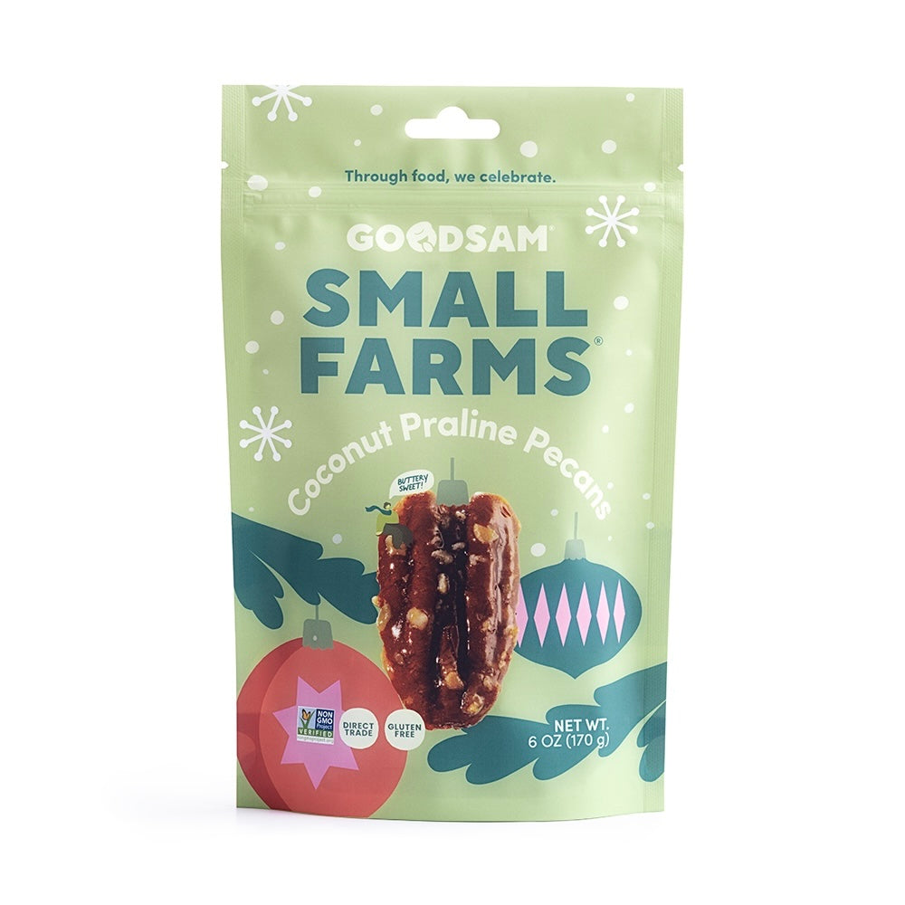 Coconut Praline Pecans | Holiday Snack | Non-GMO | GoodSAM Foods ...